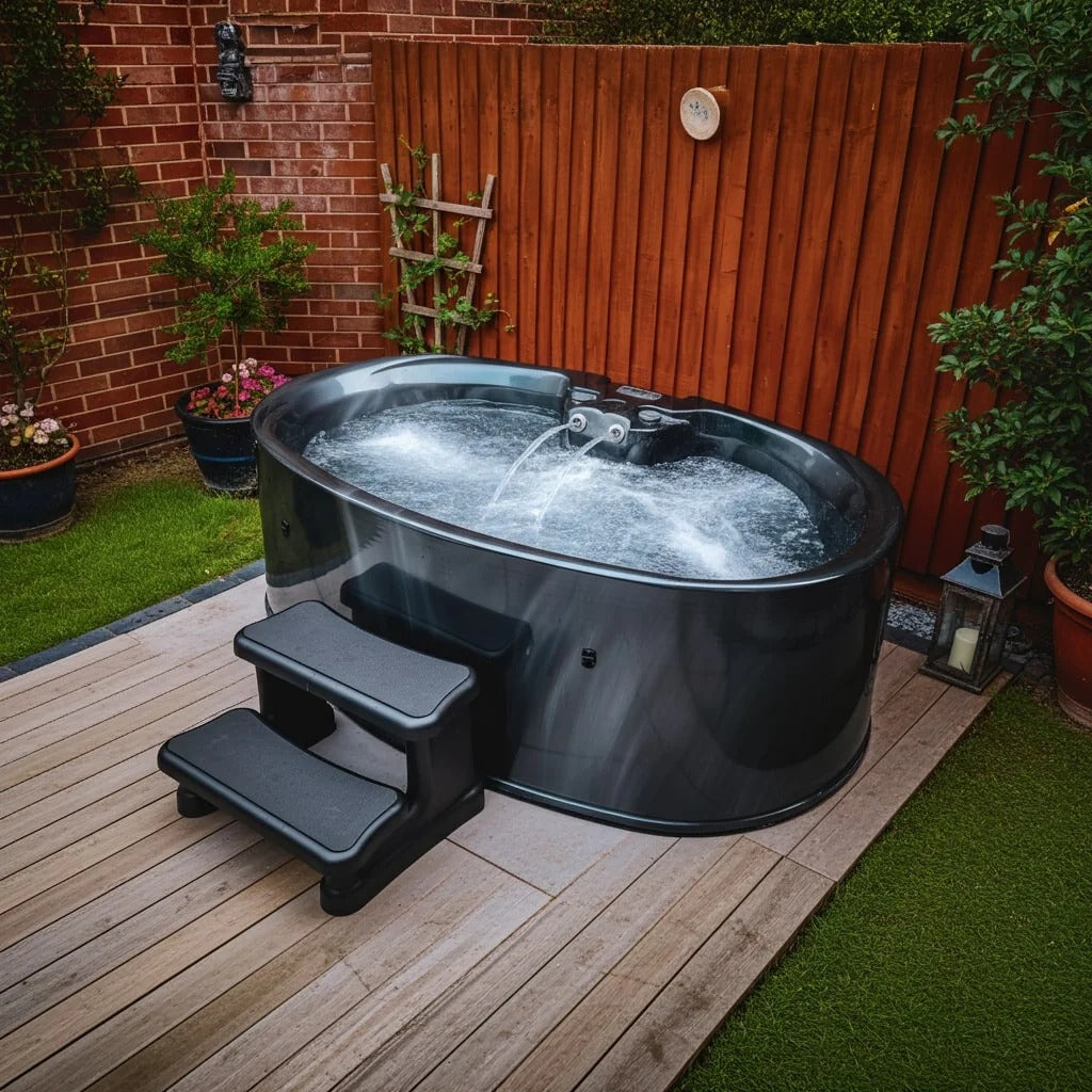 H20 Just 4 2 Person | 13 AMP Plug and Play Efficient Hot Tub – Roman Oasis